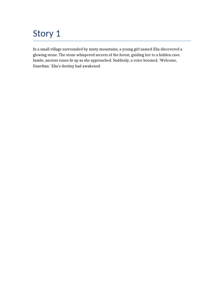 Story 1 | PDF
