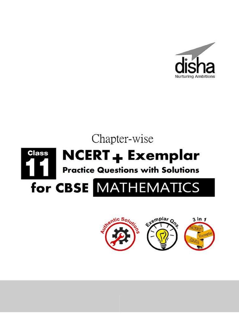 Disha Mathematics Class 11 NCERT Solutions | PDF