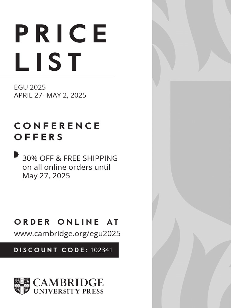 EGU 2025 Exhibit Price List | PDF | Climate Change | Climate