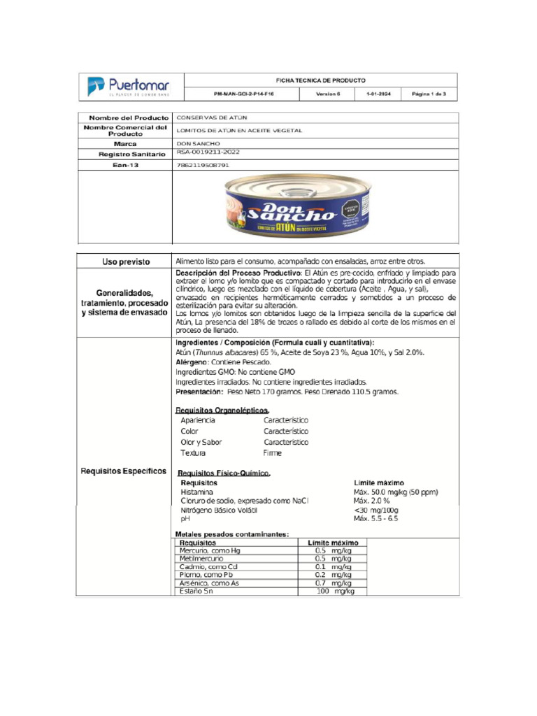 Atun Don Sancho | PDF
