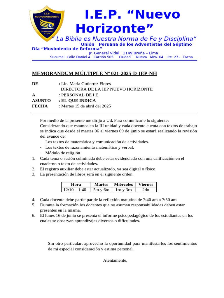 Memorandum Multiple | PDF