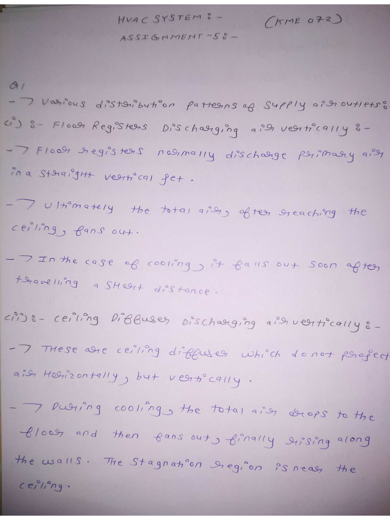 Hvac System Assignment 5 | PDF