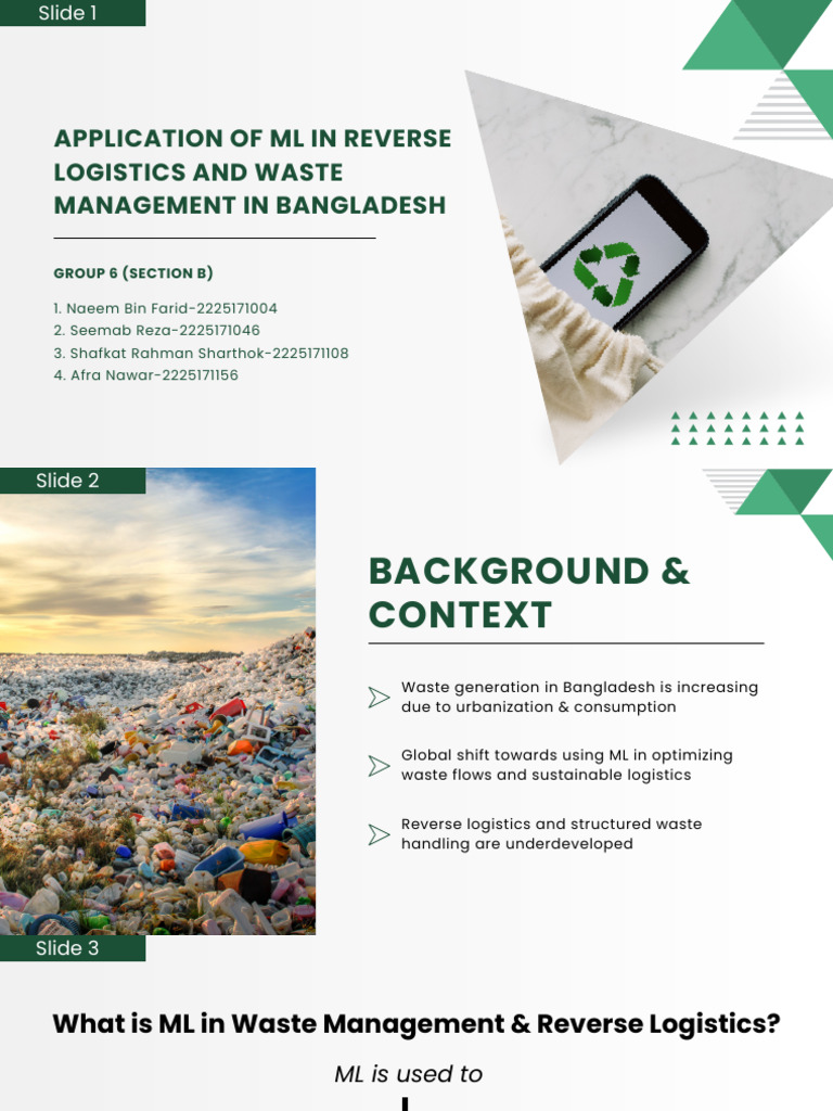 Course Project by Team Logs-Sec B (Group 06) | PDF | Waste Management ...