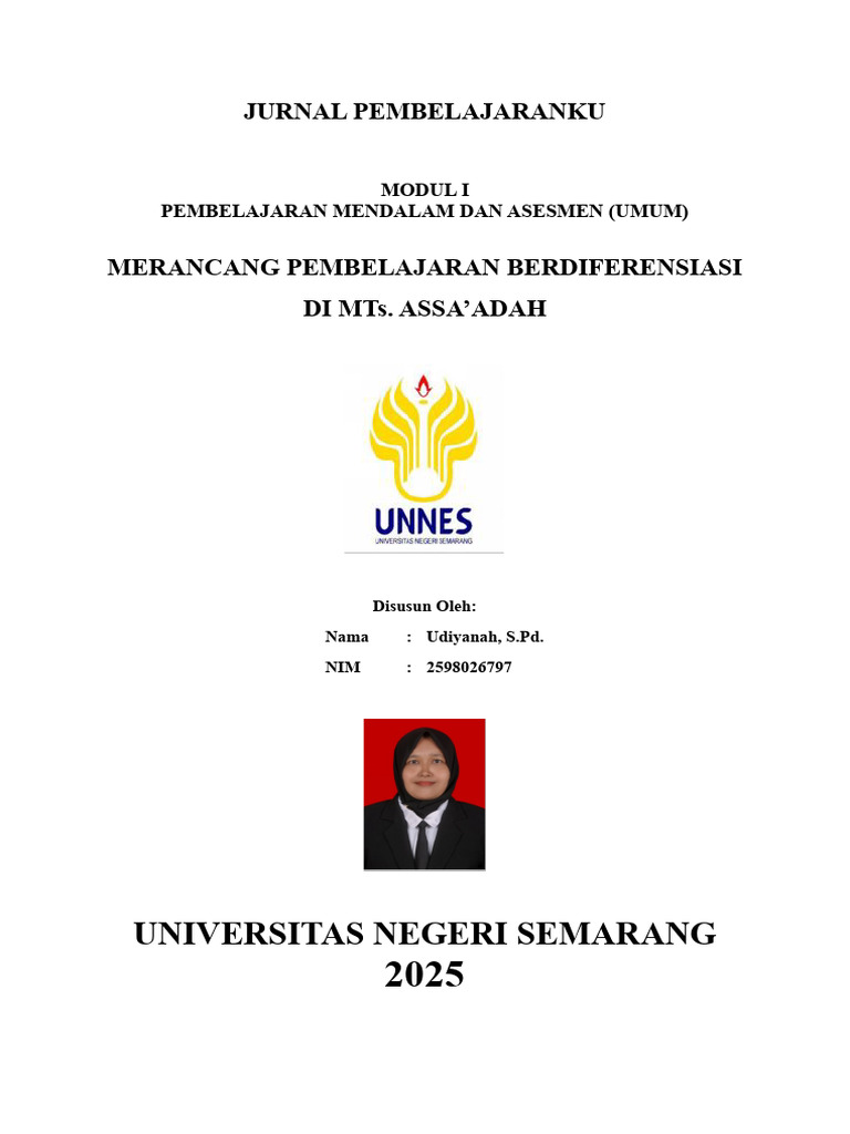 Pembelajaran Berdiferensiasi di MTs Assa'adah | PDF