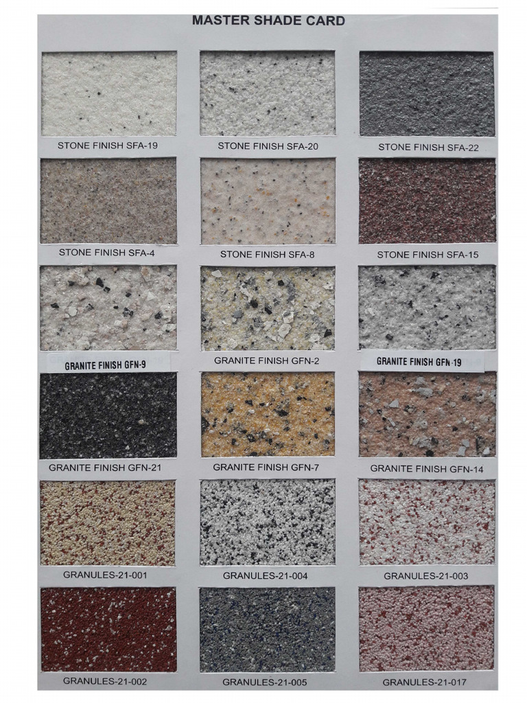 Master Shade Card Texture | PDF