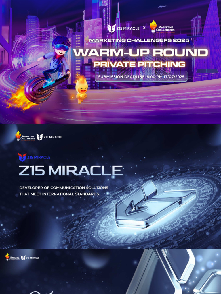(Marcha 2025) Z15 Miracle's Private Pitching Round Challenge Brief | PDF | Brand | Target Audience