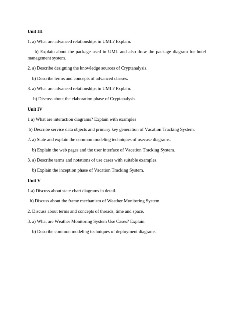 OOAD Important For Mid2 | PDF