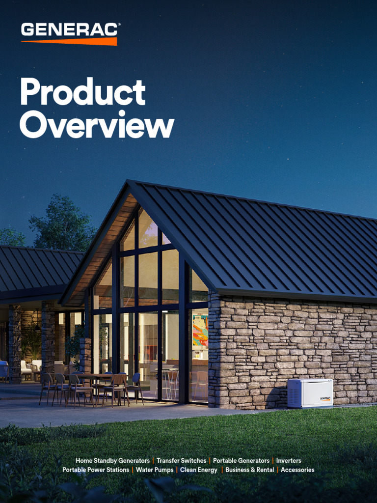 2025 Generac Full Line Brochure | PDF | Battery Charger | Power Inverter