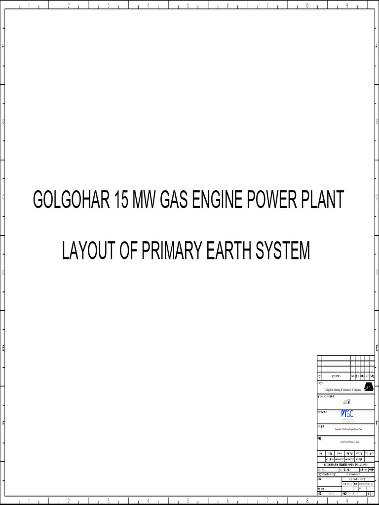Layout of Primary Earth System (0071 358 AA E DR 007) | PDF | Electric ...