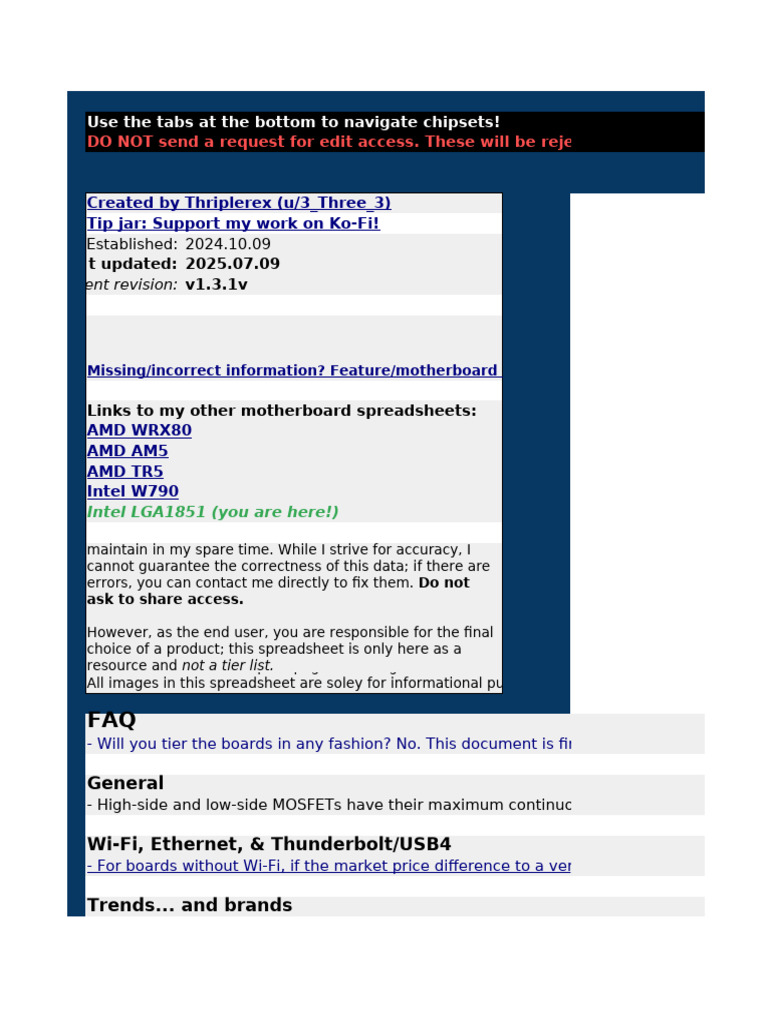 LGA1851 Motherboards Sheet (Z890 - W880 - Q870 - B860 - H810) | PDF | Computer Architecture ...