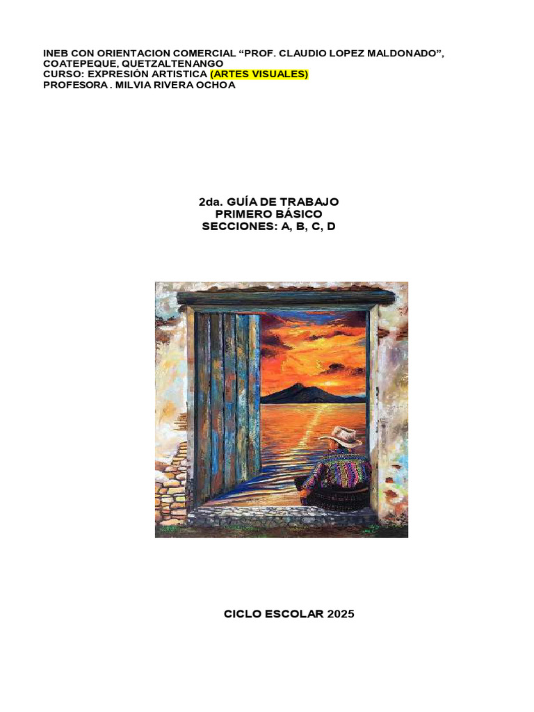 2 Artes Visuales 2do. Bloque Primero | PDF | Composición (artes ...