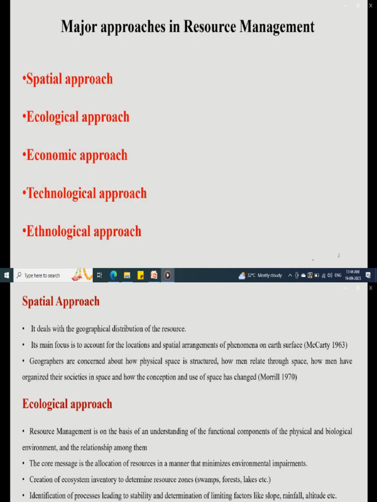 Approaches To NRM 3 | PDF