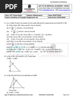 6.triangles PYQs | PDF | Triangle | Elementary Mathematics