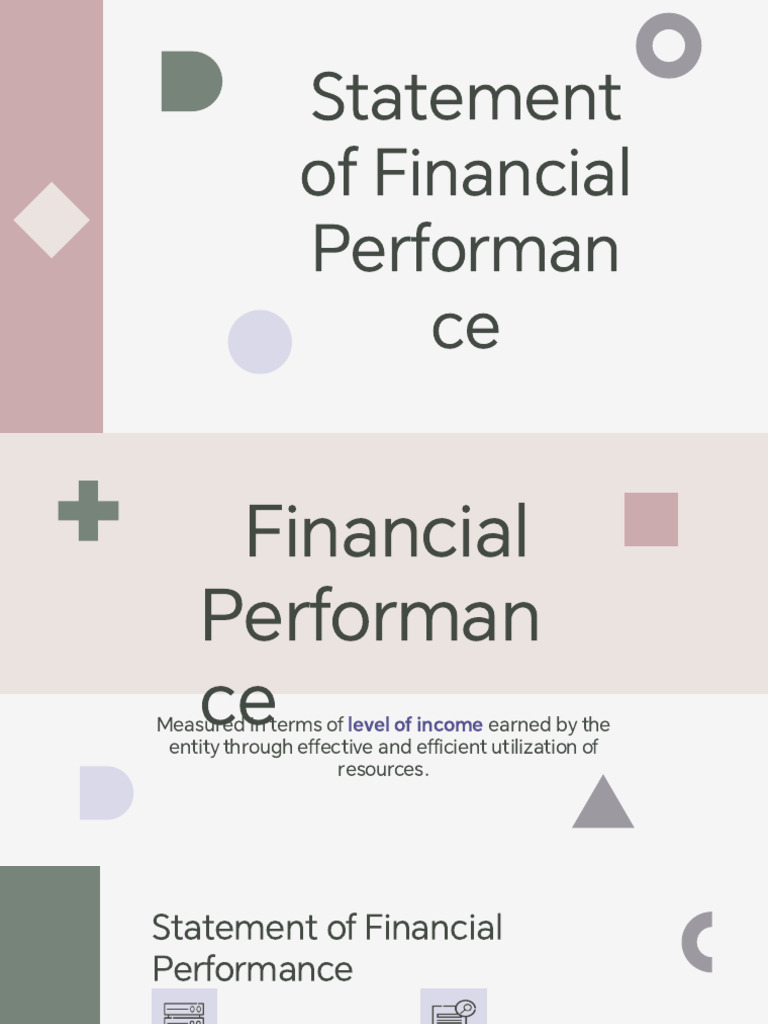 05 - Statement of Financial Performance | PDF | Income Statement | Expense