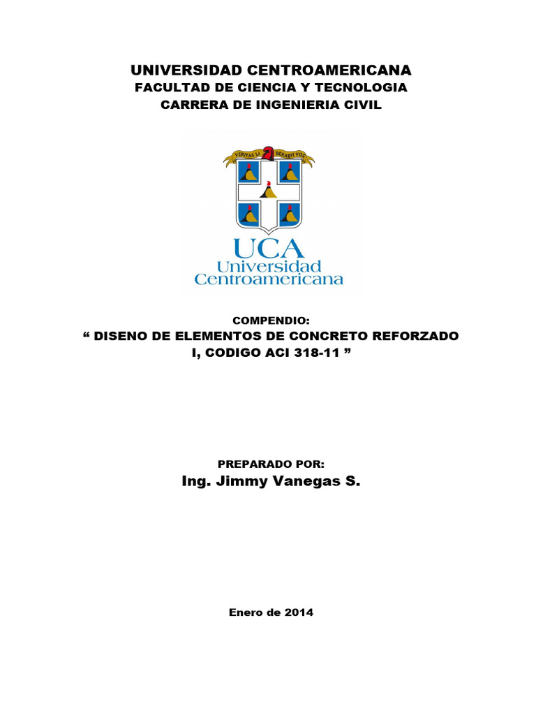 Cap. 3 Compendio Decri Uca 2014 Aci 318 11 | PDF | Concreto reforzado | Viga (Estructura)