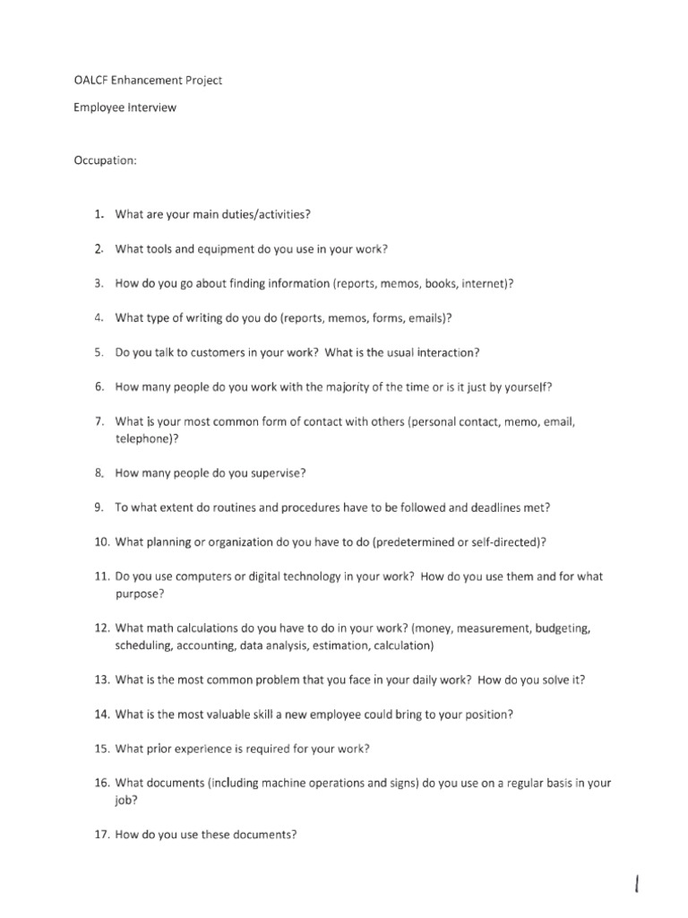 OALCF Task Based | PDF