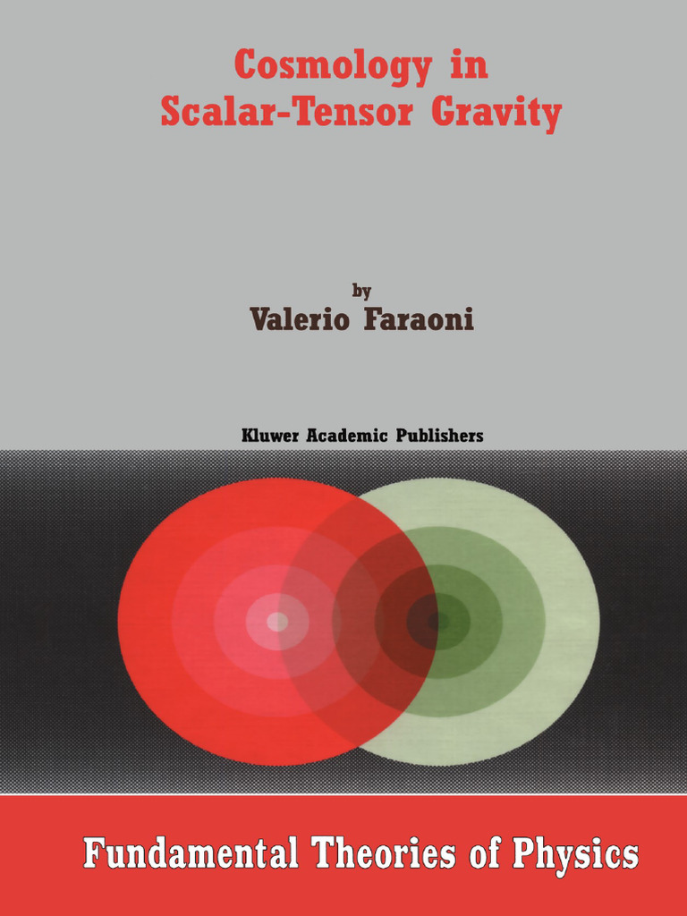 Dokumenpub Cosmology in Scalar Tensor Gravity Fun 250505 161155 | PDF ...