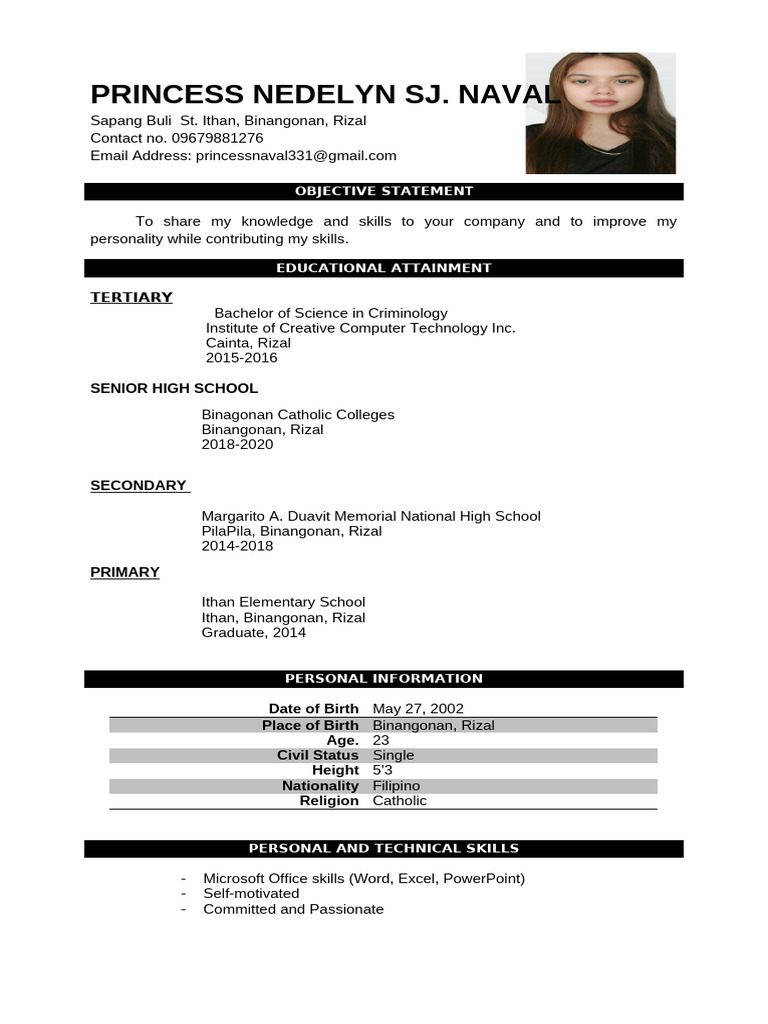 Naval Resume | PDF