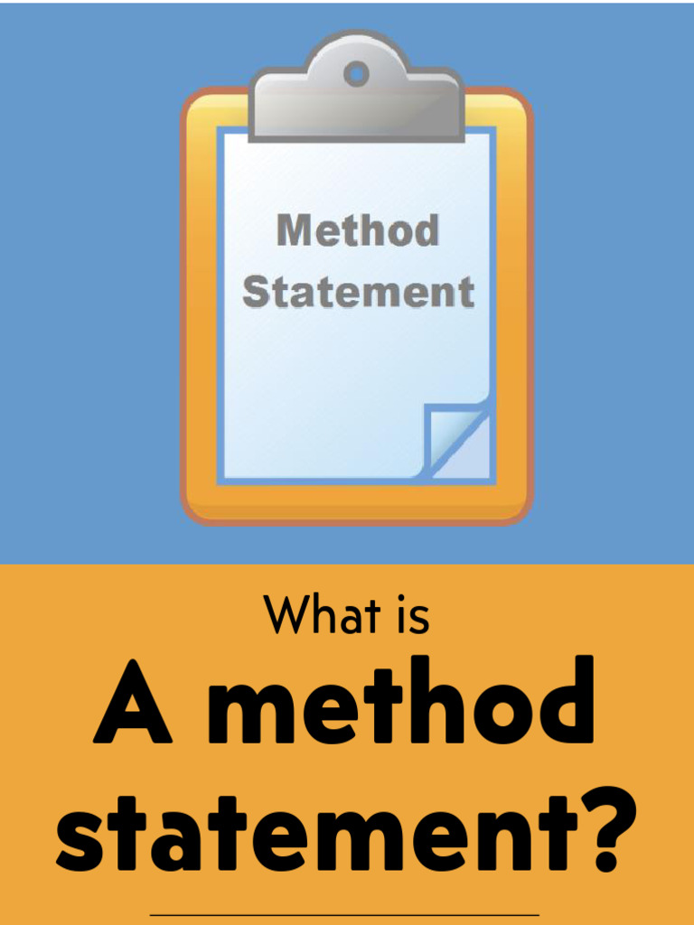 What Is A Method Statement - 250715 - 115005 | PDF | Hazards | Personal ...
