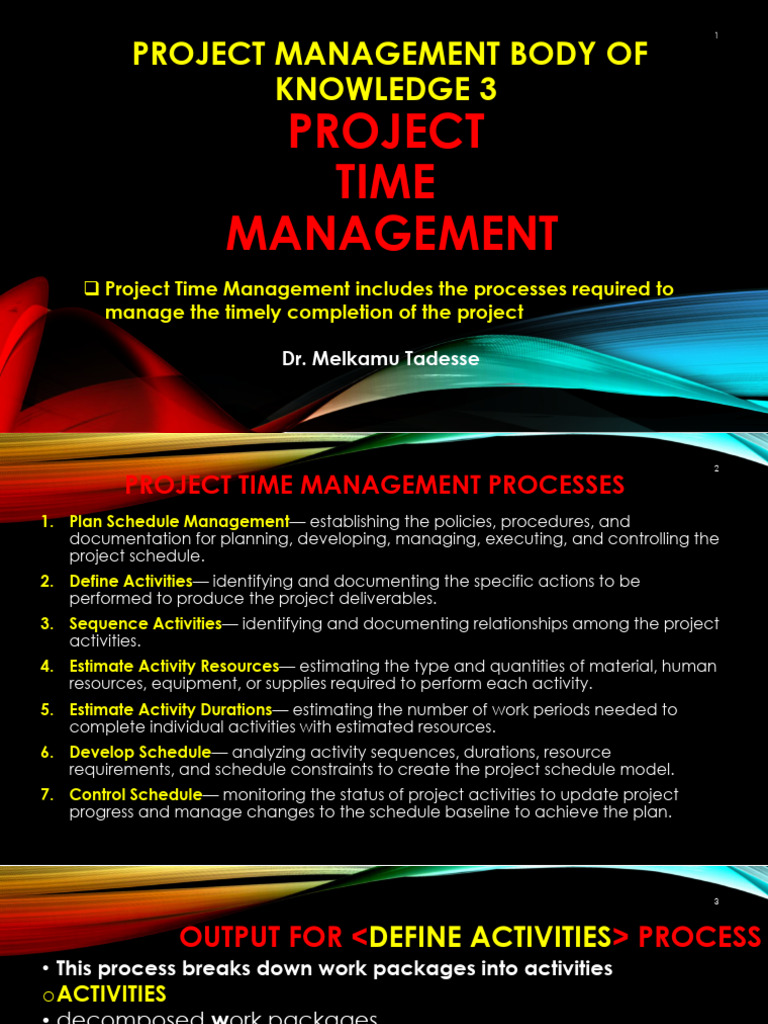 Project Time Management | PDF | Project Management