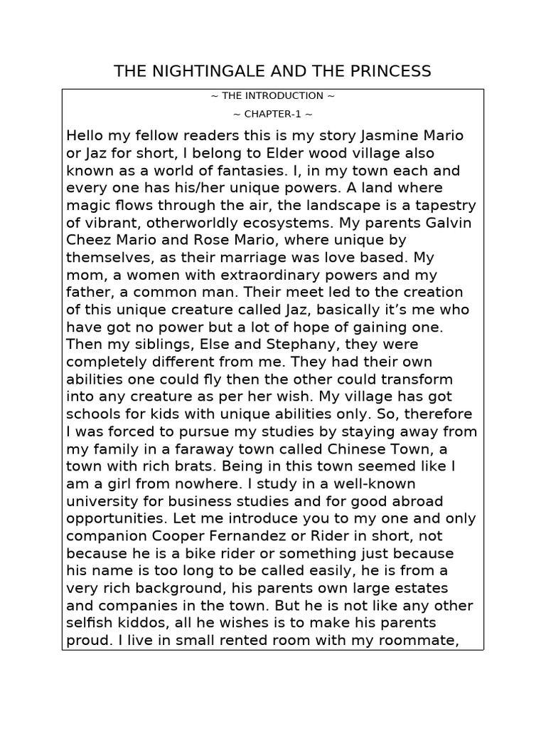 The Nightingale and The Princess | PDF