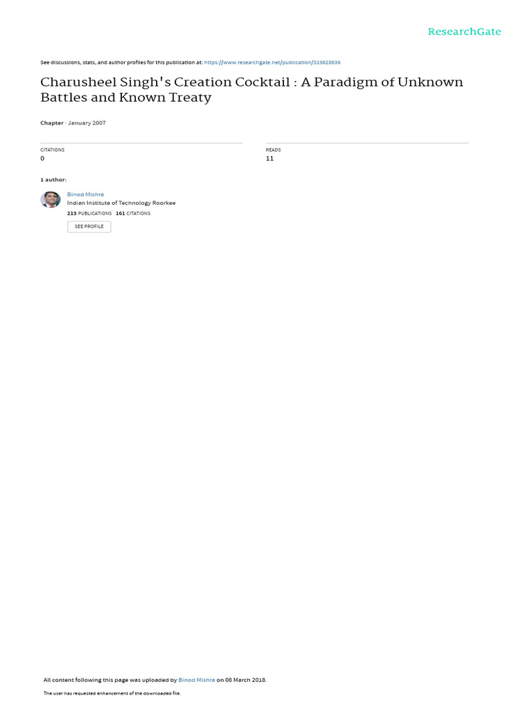 Binod Mishra - CharuSheelsCreationCocktail | PDF