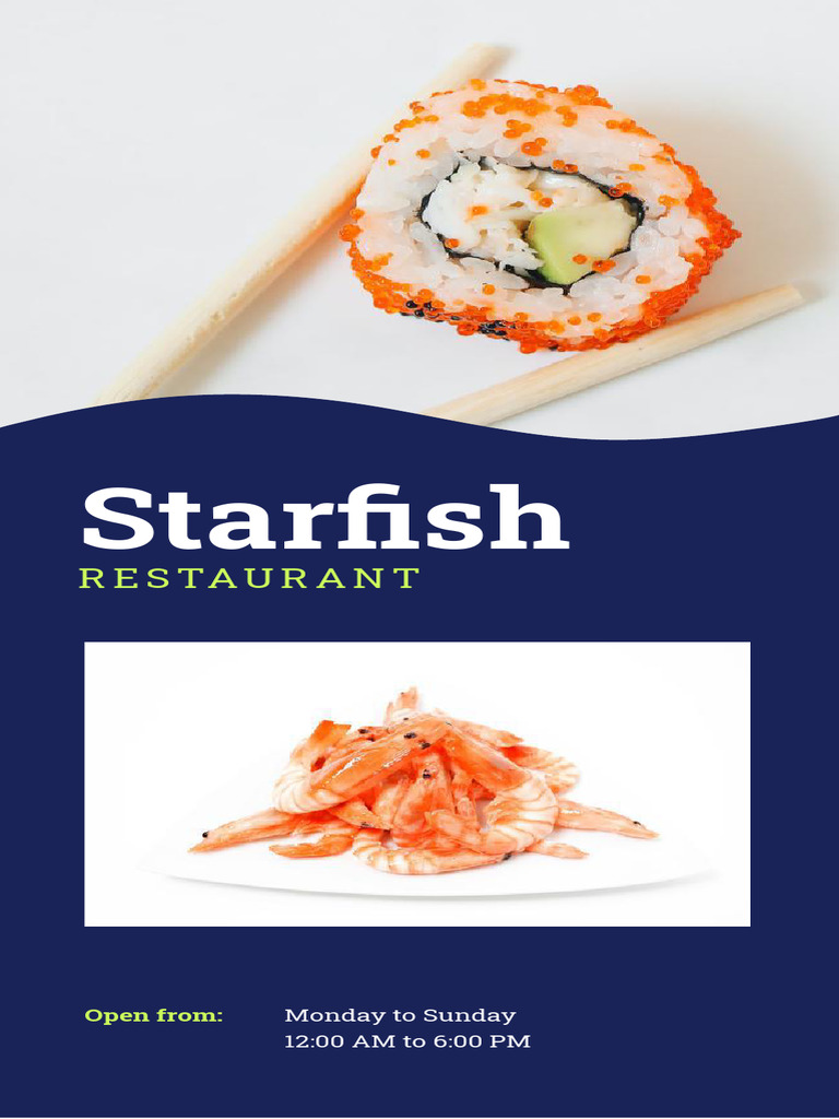 Restaurant Rack Card Design Sample | PDF