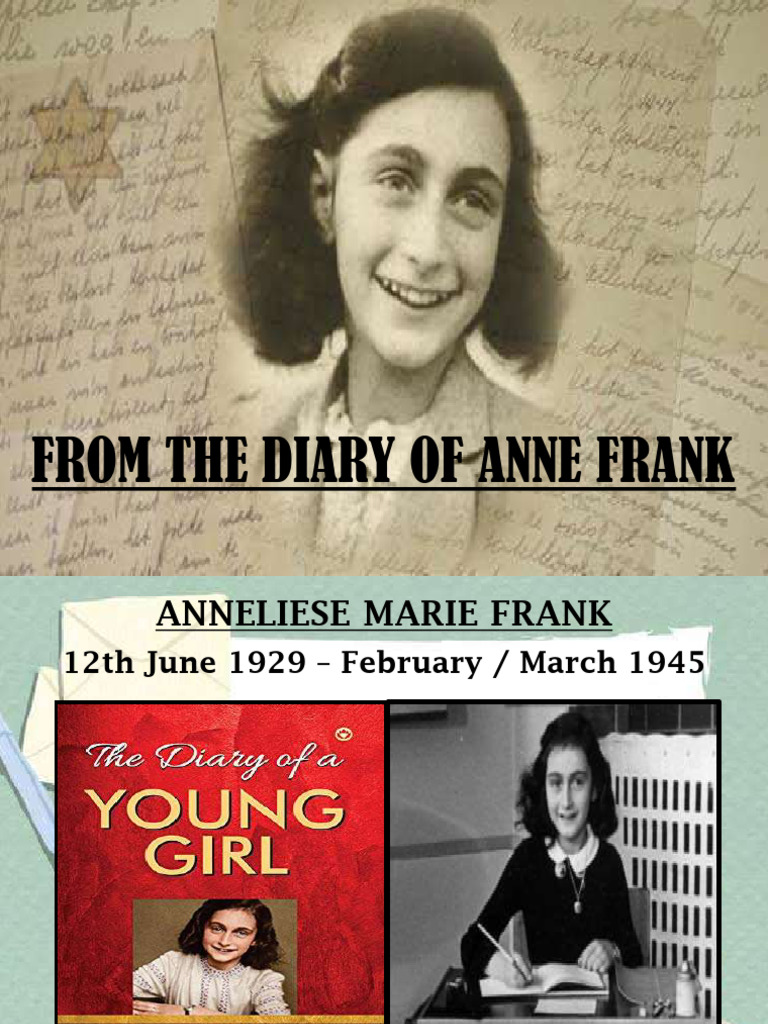 From The Diary of Anne Frank | PDF | Anne Frank | World War II