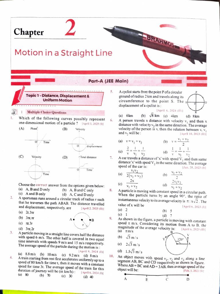 Motion 1d | PDF | Speed | Acceleration