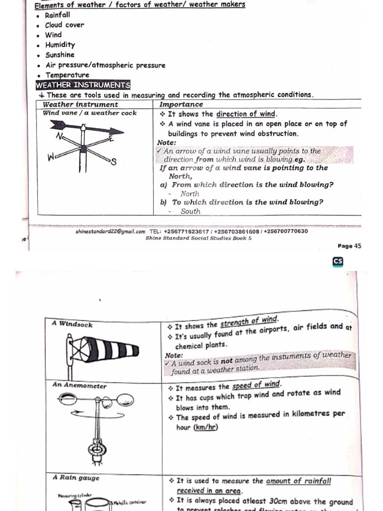 Weather Instruments | PDF