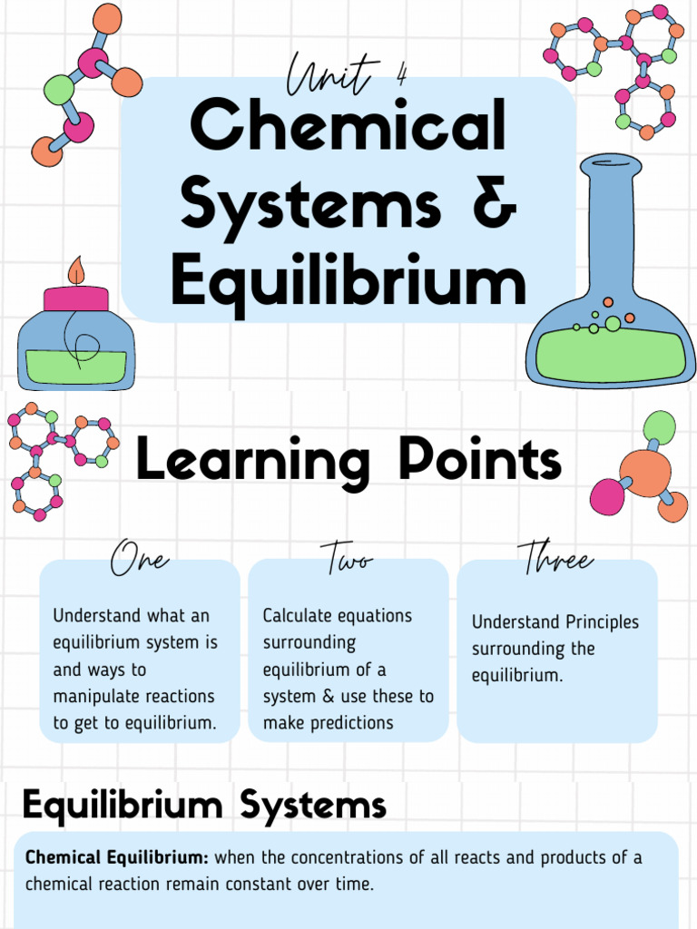 Unit 4 - 01 - Equilibrium Systems | PDF | Chemical Equilibrium ...
