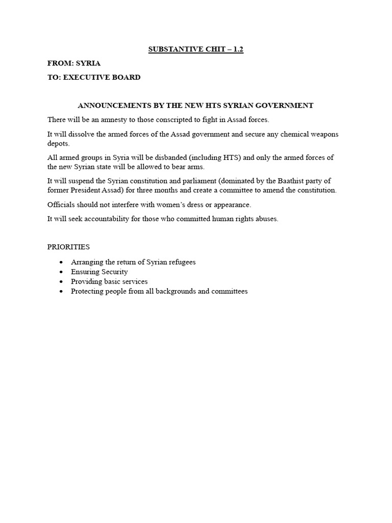 Substantive Chit | PDF