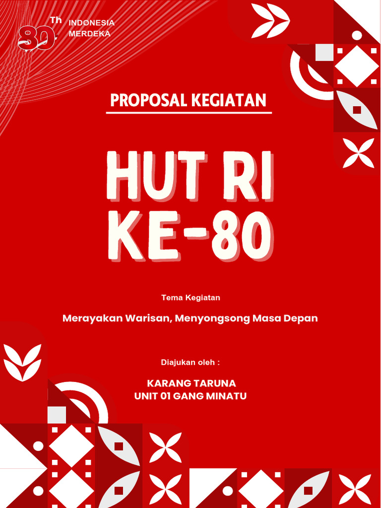 Proposal HUT RI ke-80 Karang Taruna | PDF