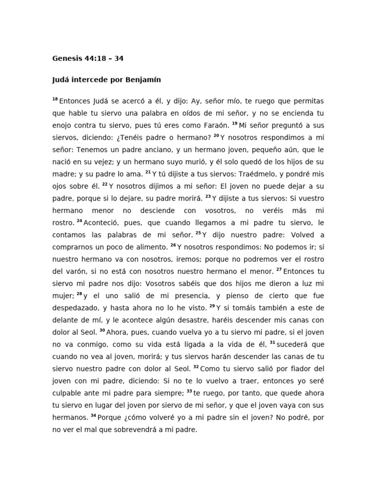 Genesis 44 | PDF