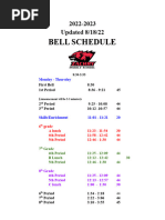 Bell Schedule 2023-24 Final | PDF