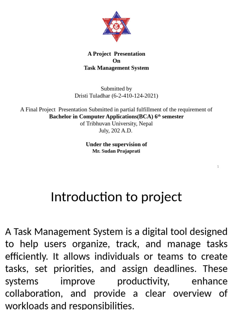 Task Management System | PDF | Artificial Intelligence | Intelligence (AI) & Semantics