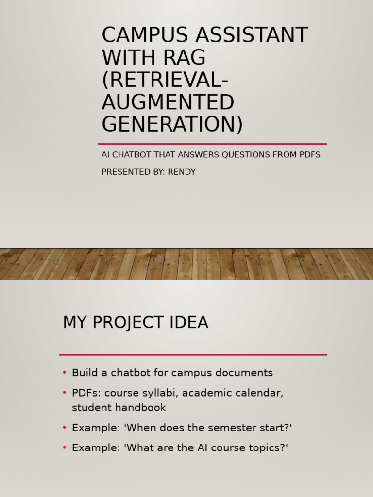 RAG AI Project Presentation | PDF