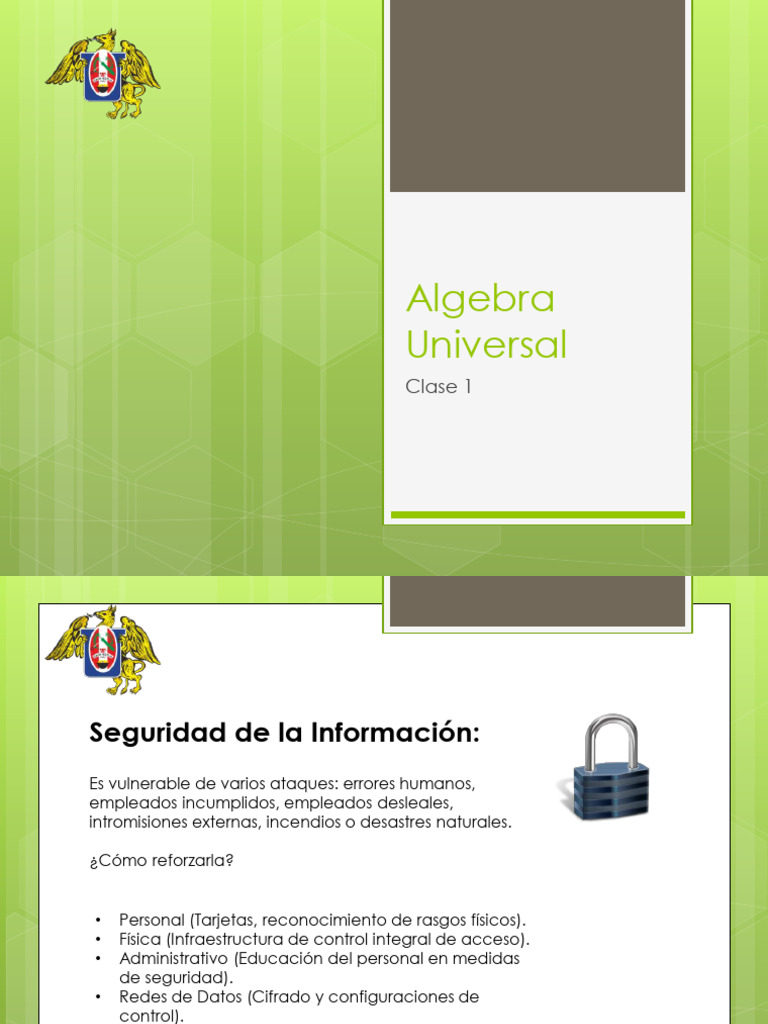 Algebra Universal | PDF | Cifrado | Criptografía