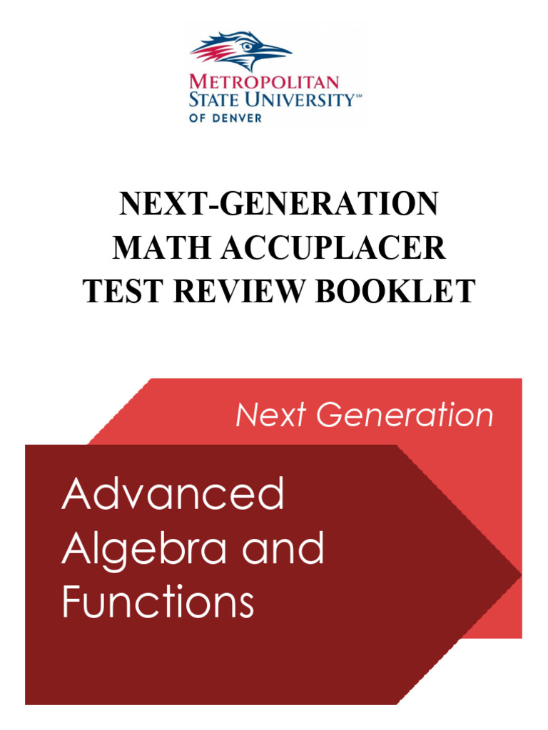 Advanced Algebra and Functions Review Booklet | PDF | Equations ...