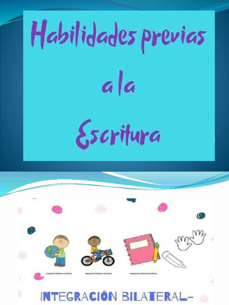 Habilidades Previas A La Escritura | PDF