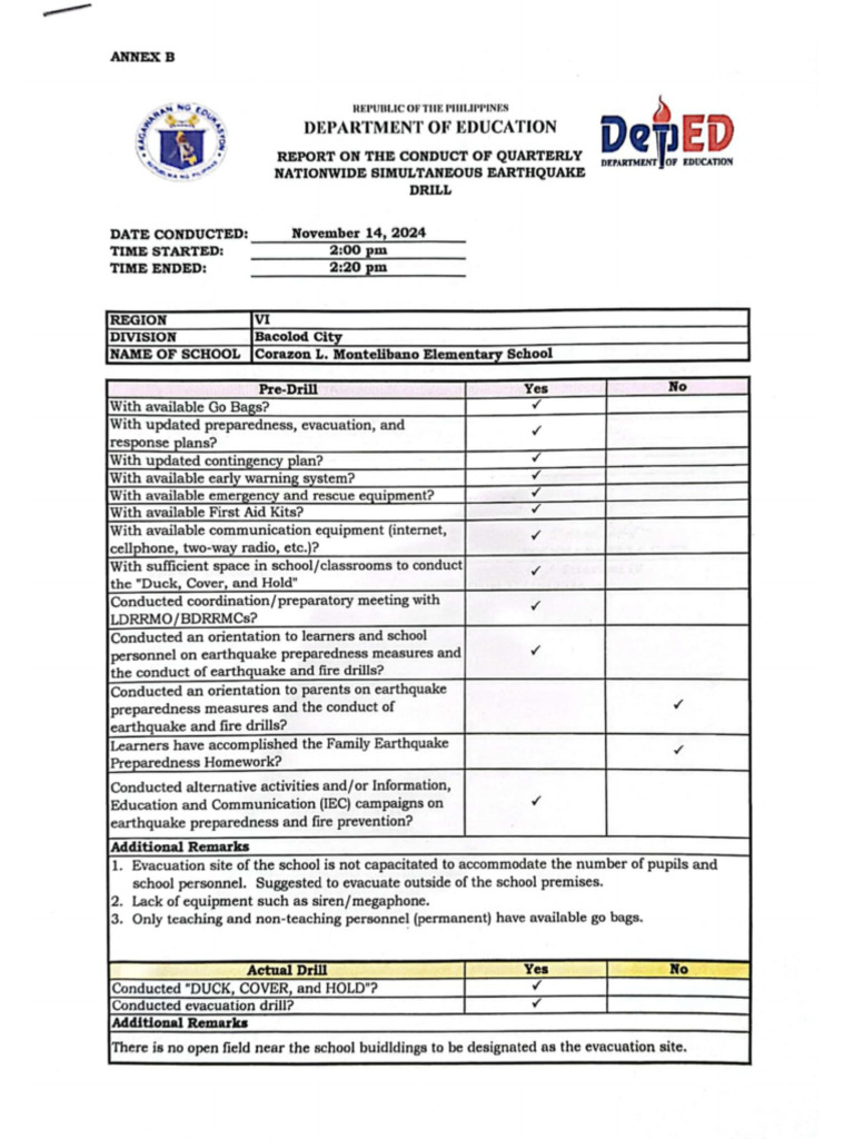 4th Quarter NSED Report CLMES | PDF