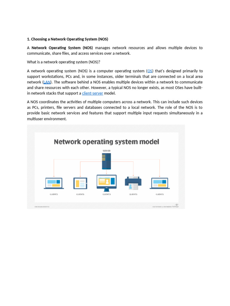 Choosing NOS and Hardware Systems | PDF | Computer Network | Operating System