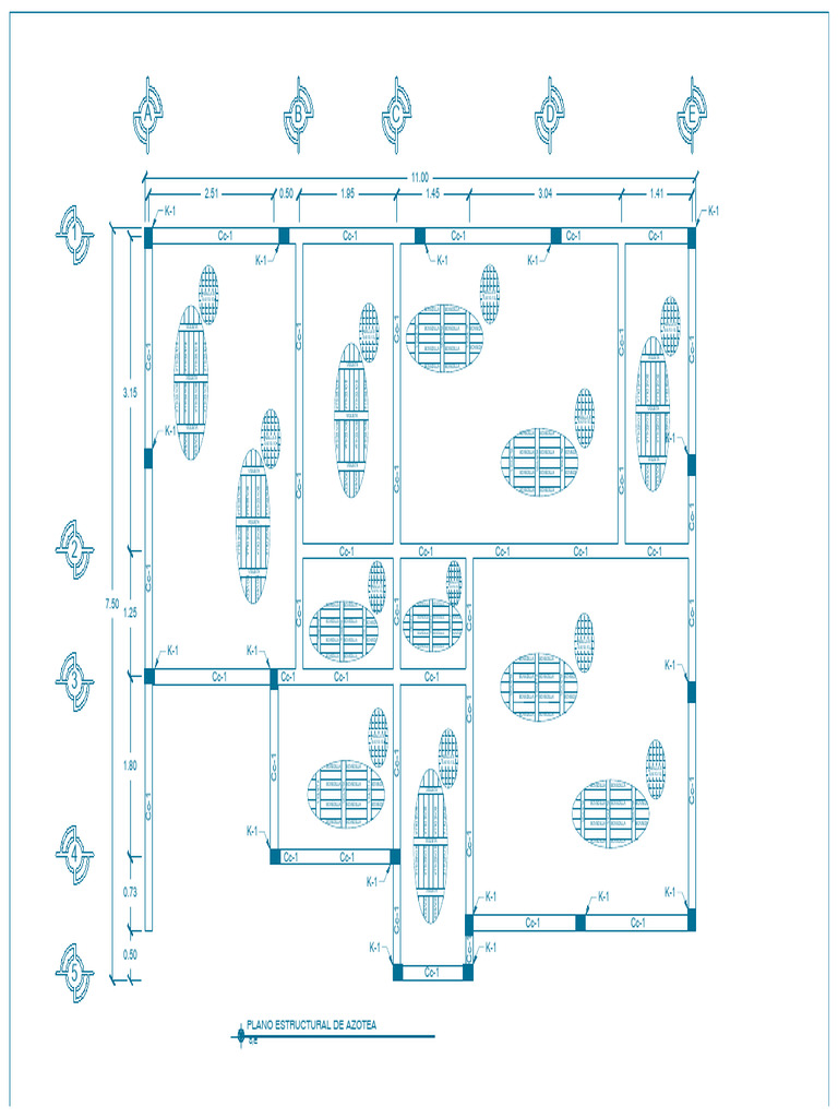Plano Estructural de Azotea | PDF