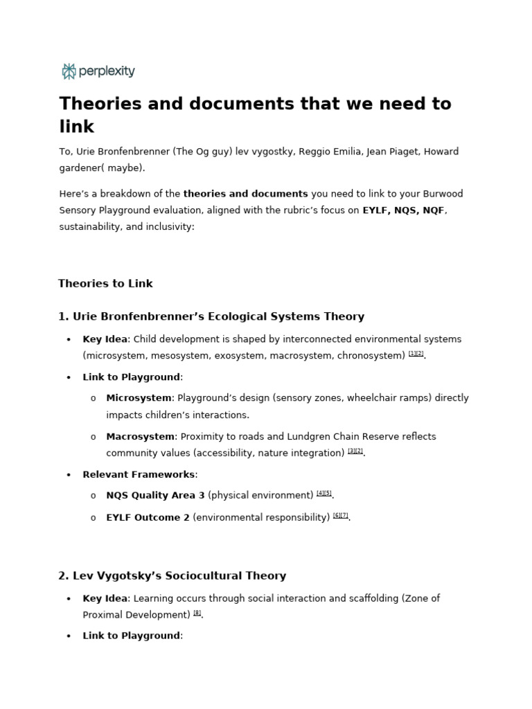 Theories and Documents That We Need To Link - To, Ur | PDF | Cognitive Psychology | Behavioural ...