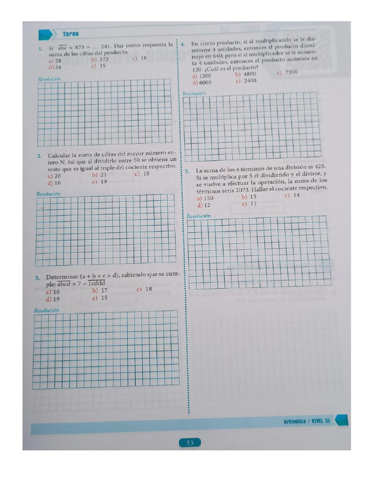 5to Balotario Aritmetica | PDF
