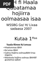 Dambii Ittin Bulmaata Waldaa | PDF