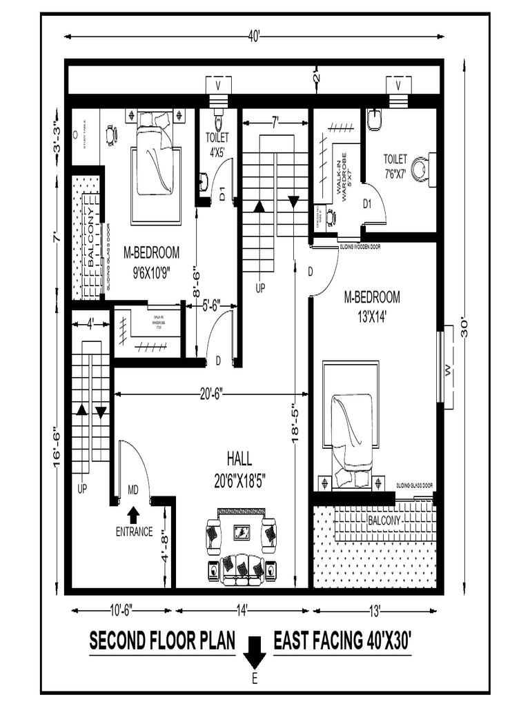 Second Floor Architectural Plan | PDF