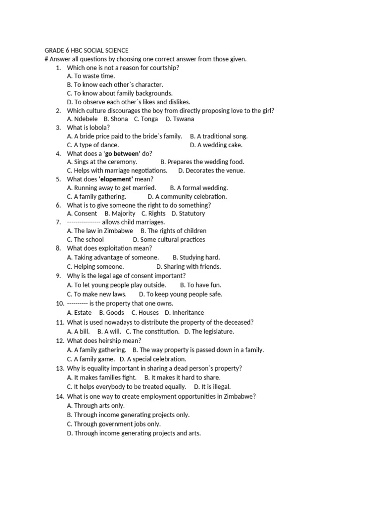 Grade 6 Hbc Social Science 2 Pdf