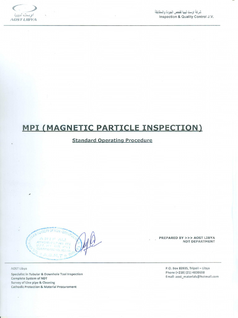 MPI Procedure | PDF