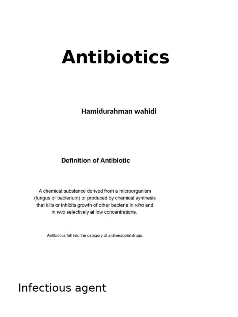 Antibiotics | PDF